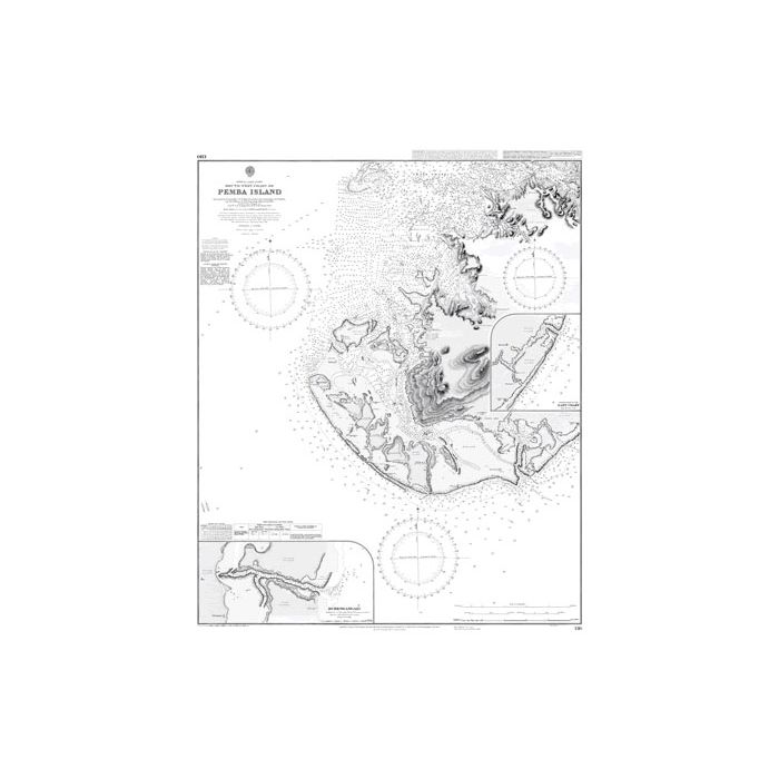 Admiralty Chart 1310 - South West Coast of Pemba Island | Stanfords