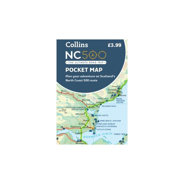 NC500 Collins Pocket Map - The perfect way to explore North Scotland ...