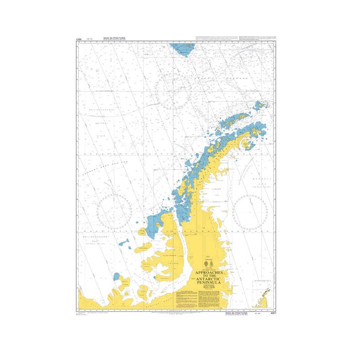 Admiralty Chart 4907 - Approaches to the Antarctic Peninsula | Stanfords