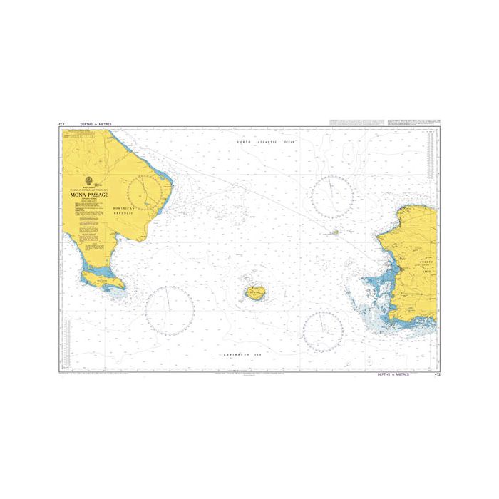 Admiralty Chart 472 - Mona Passage | Stanfords
