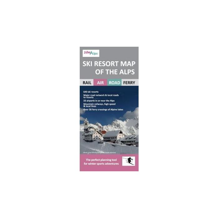 Ski Resort Map of the Alps | Stanfords