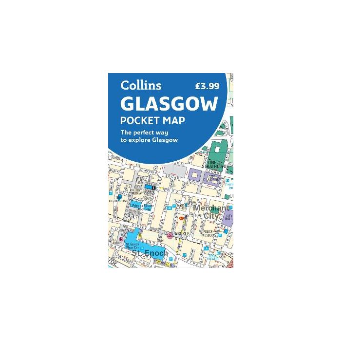 Glasgow Collins Pocket Map | Stanfords