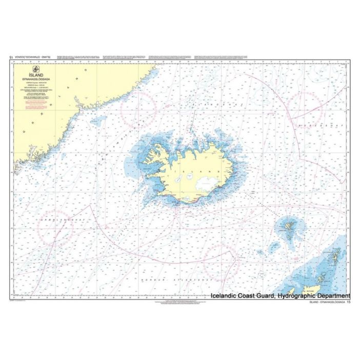Icelandic Chart - 15 Island - Efnahagslogsaga | Stanfords
