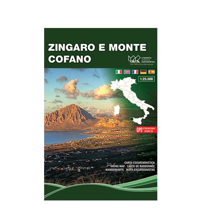 Zingaro and Monte Cofano, Italy 1:25,000 LAC Hiking Map | Stanfords