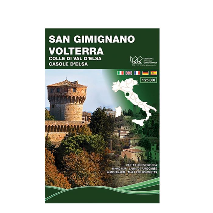 San Gimignano - Volterra, Italy 1:25,000 LAC Hiking Map | Stanfords
