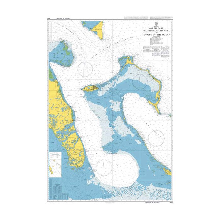 Admiralty Chart 3912 - North East Providence Channel and Tongue of the Ocean | Stanfords