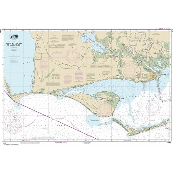 NOAA Chart 11402 - Intracoastal Waterway—Apalachicola Bay to Lake ...