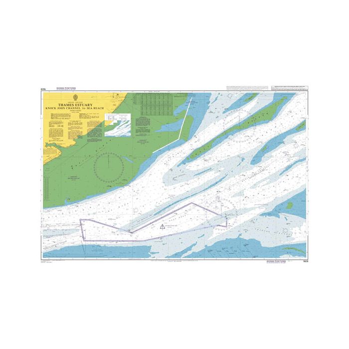 Admiralty Chart 1609 - Thames Estuary - Knock John Channel to Sea Reach ...