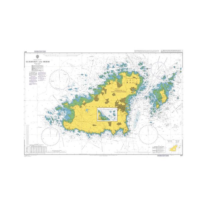 Admiralty Chart 807 - Guernsey and Herm | Stanfords