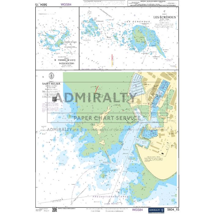 Admiralty Chart SC5604_15 - Jersey, Saint Helier - Jersey, Pierres de ...