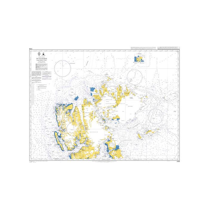 Admiralty Chart 3136 - Arctic Ocean, Svalbard, Northern Part | Stanfords