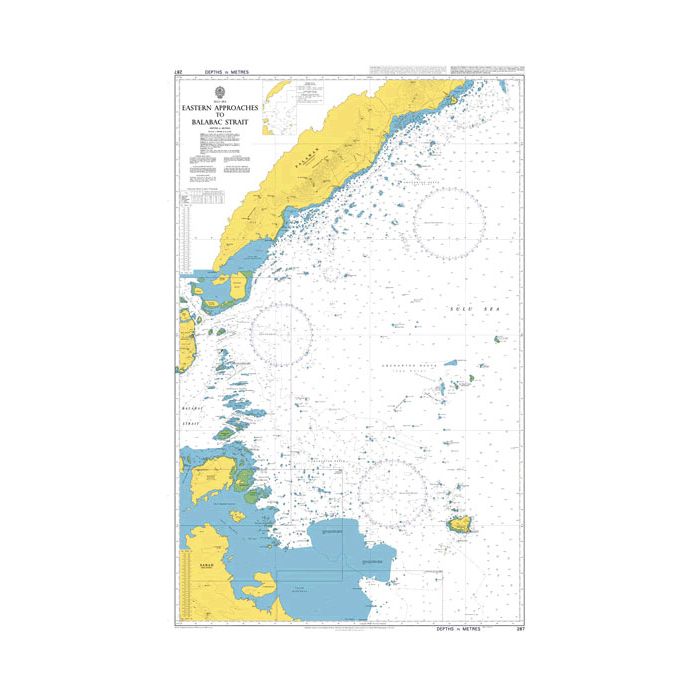 Admiralty Chart 287 - Eastern Approaches to Balabac Strait | Stanfords