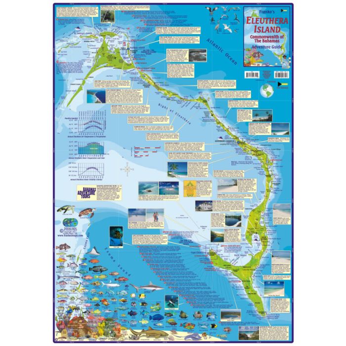 Eleuthera Map The Bahamas Islands