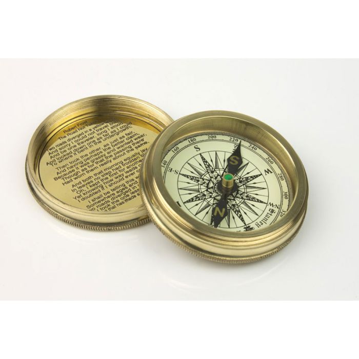 Robert Frost Compass with Poem | Stanfords