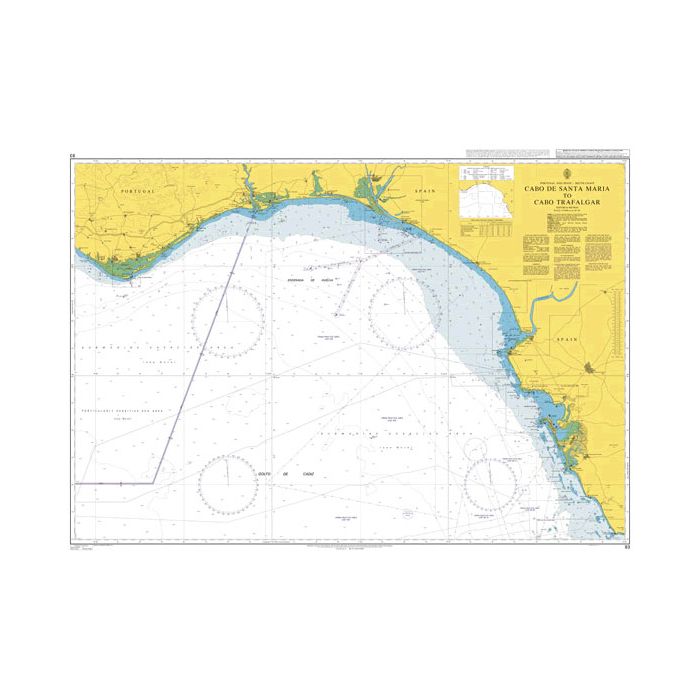 Admiralty Chart 93 - Cabo de Santa Maria to Cabo Trafalgar | Stanfords