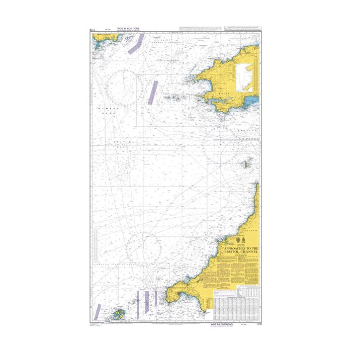 Admiralty Chart 1178 - Approaches to the Bristol Channel | Stanfords