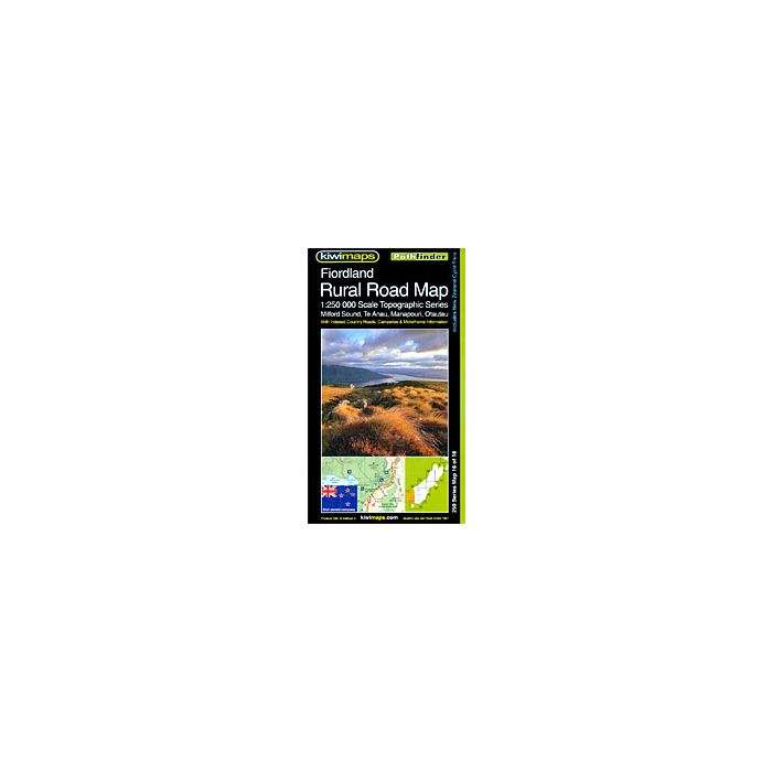 Fiordland - Milford Sound - Te Anau Kiwimaps Rural Road Map 250-16 ...