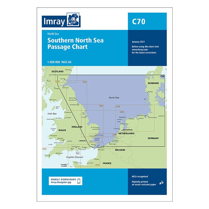 C70 Southern North Sea Passage Chart | Stanfords
