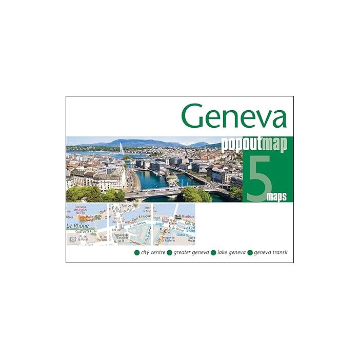 Geneva PopOut Map - pocket size, pop up, street map of Geneva | Stanfords
