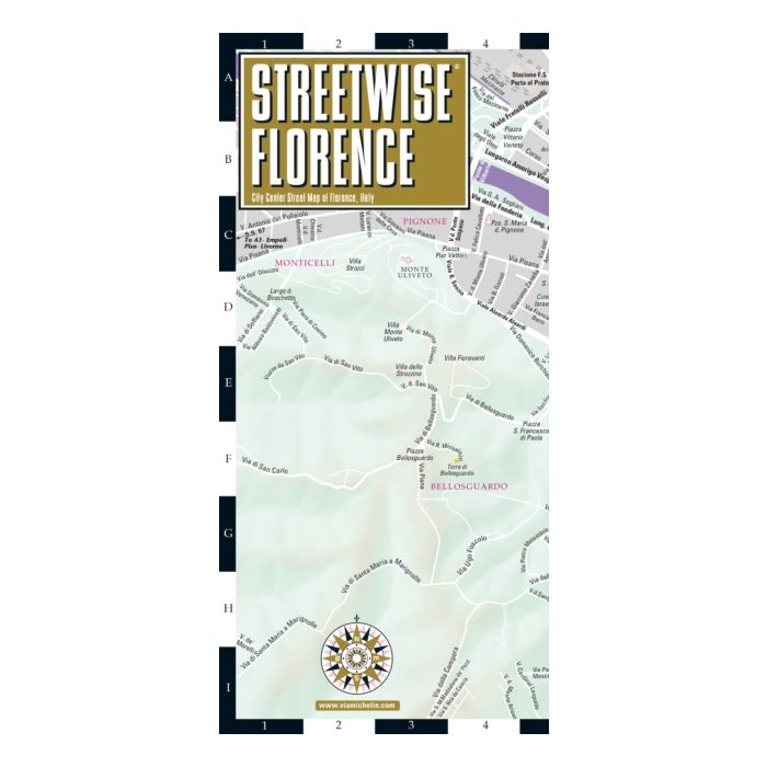 Florence, Italy | Streetwise Laminated City Centre Map | Stanfords