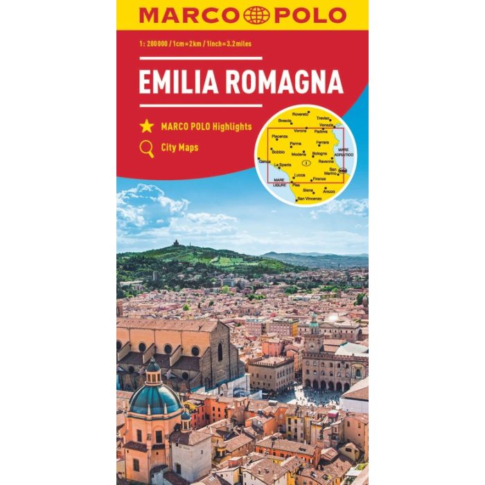 Emilia Romagna 1:200,000 Weatherproof Travel Map | Stanfords