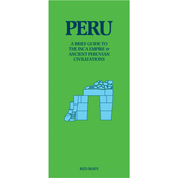 Peru Ancient Civilizations Map • Red Maps | Stanfords | Stanfords