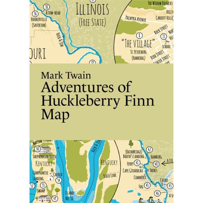 Mark Twain: Adventures of Huckleberry Finn Map | Stanfords