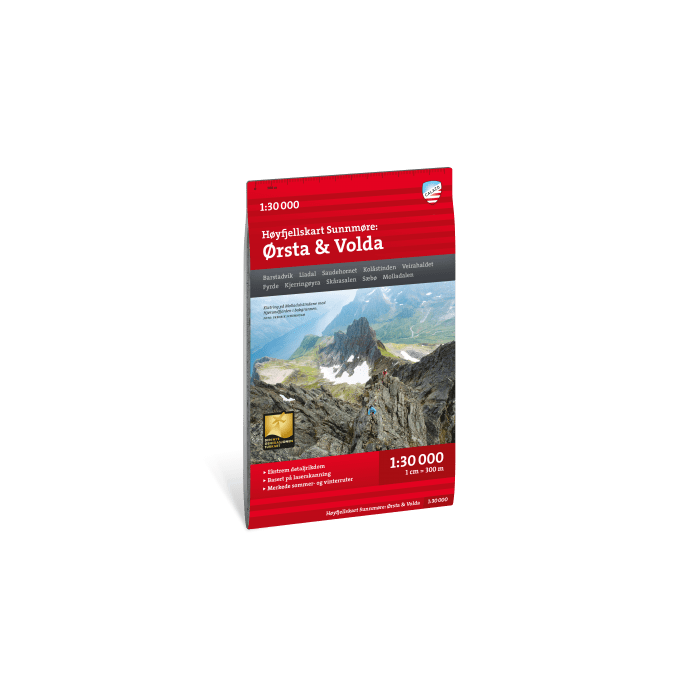 Sunnmore - Ørsta & Volda Calazo Mountain Map | Stanfords