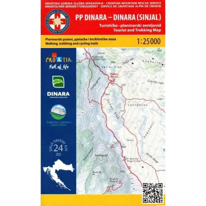 Dinaric Mountains Map