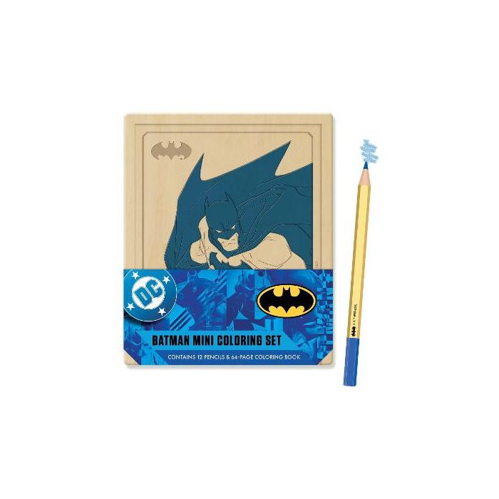 Batman Mini Coloring Set: Contains 64pp coloring book and 12 premium ...