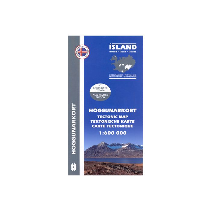 Iceland Mal og menning Tectonic Map | Stanfords