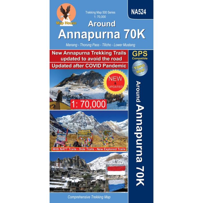 Around Annapurna: Manang - Thorung Pass - Tilicho - Lower Mustang | Map ...
