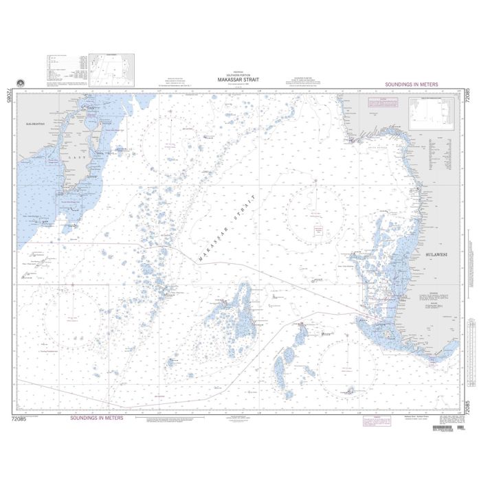 NGA Chart 72085 - Makassar Strait-Southern Portion | Stanfords