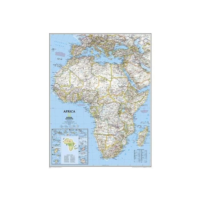 Africa NGS Classic LARGE Wall Map PAPER | Stanfords Africa NGS Classic LARGE Wall Map PAPER | Stanfords