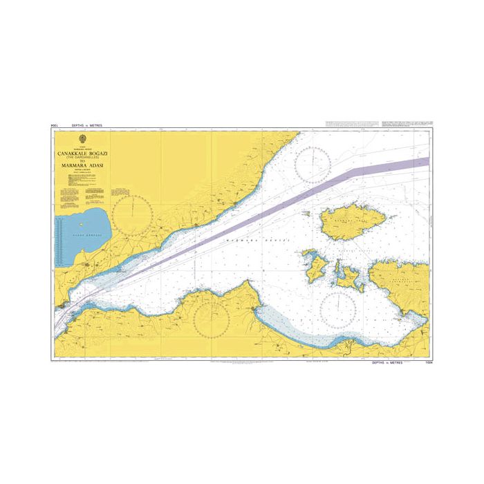 Admiralty Chart BA1004 - Canakkale Bogazi (The Dardanelles) to Marmara ...