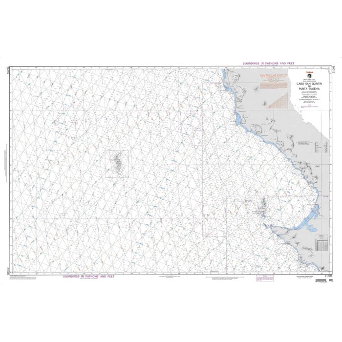 NGA Chart 21005 - Cabo San Quintin to Punta Eugenia | Stanfords