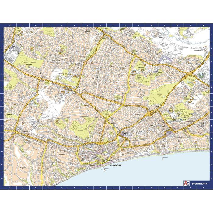 A Z Bournemouth Street Map Stanfords