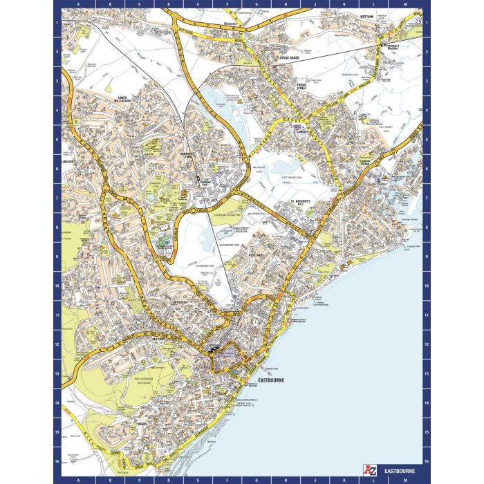A-Z Eastbourne Street Map | Stanfords