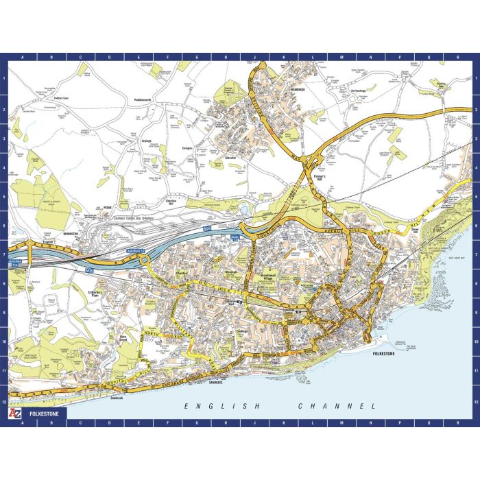 A-Z Folkestone Street Map | Stanfords