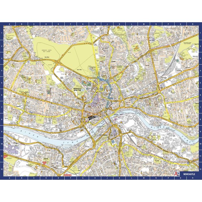 A-Z Newcastle Street Map | Stanfords