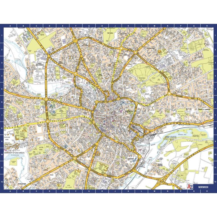 A-Z Norwich Street Map | Stanfords
