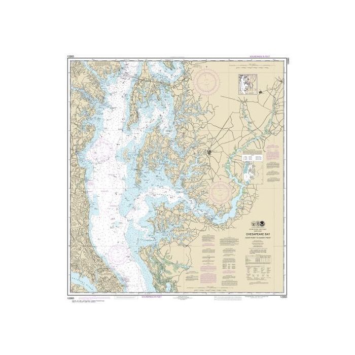 NOAA Chart 12263 - Chesapeake Bay—Cove Point to Sandy Point | Stanfords