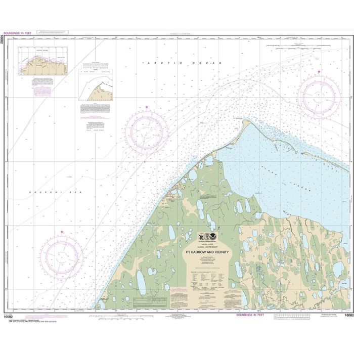 NOAA Chart 16082 - Point Barrow and Vicinity | Stanfords