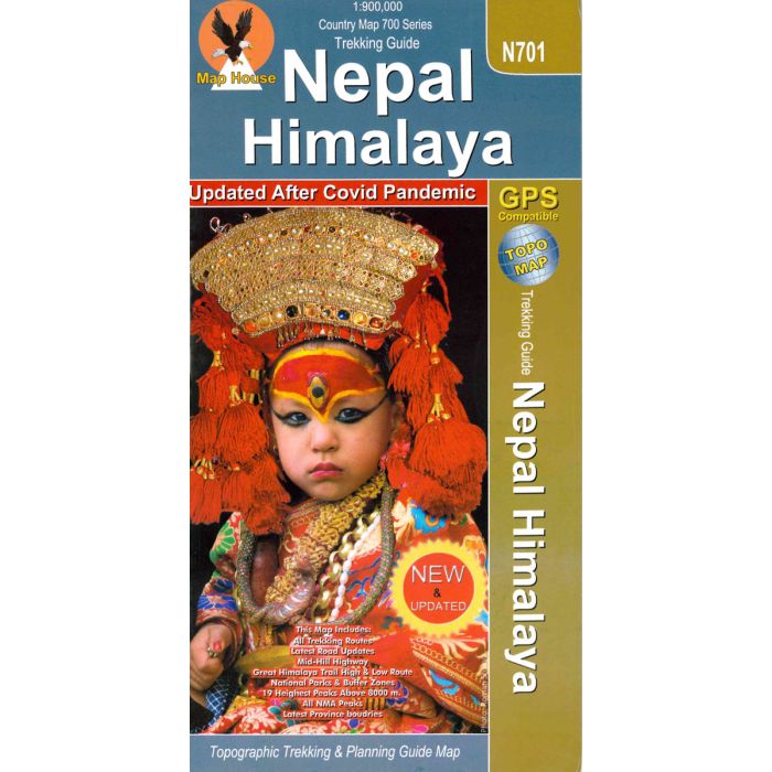 Nepal - Himalaya | Himalayan Map House Country Map [N701] | Stanfords