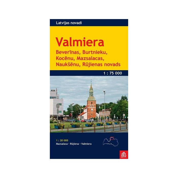 Valmieras and its Vicinity Jana Seta Map | Stanfords