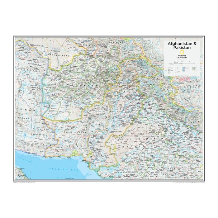 Afghanistan & Pakistan - Atlas of the World, 10th Edition | Stanfords