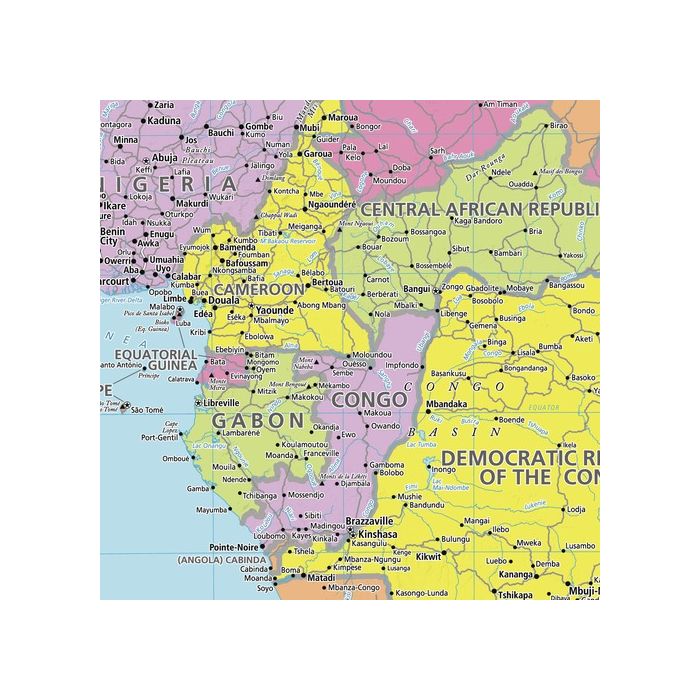 Map Of Political Africa National Geographic Africa Classic Political