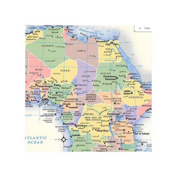 Africa Map Political And Physical