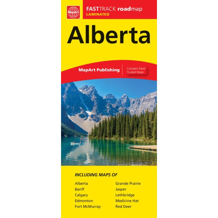 Alberta | MapArt | FastTrack Laminated Road Map | 1297 | 1:1,500,000 ...