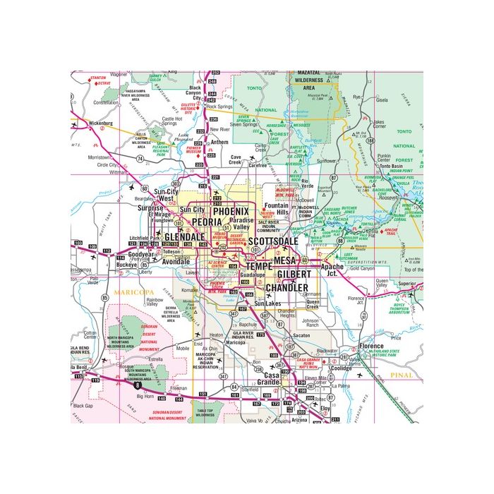 Road Map Of Arizona Maps
